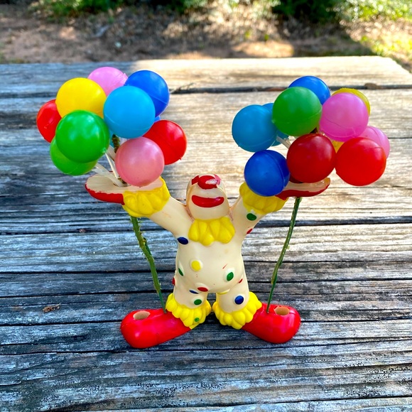 Wilton | Party Supplies | 973 Wilton Clown Cake Topper Wballoons | Poshmark